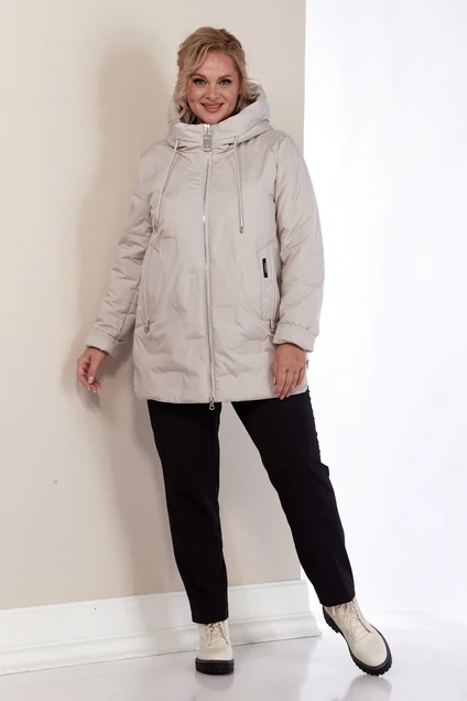 Куртка 2159 молочный Shetti купить в интернет магазине Велесмода